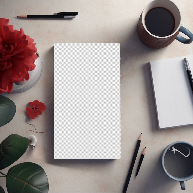 10 Digital Paper Mockup Scenes in PNG Format, Digital Paper and Design ...