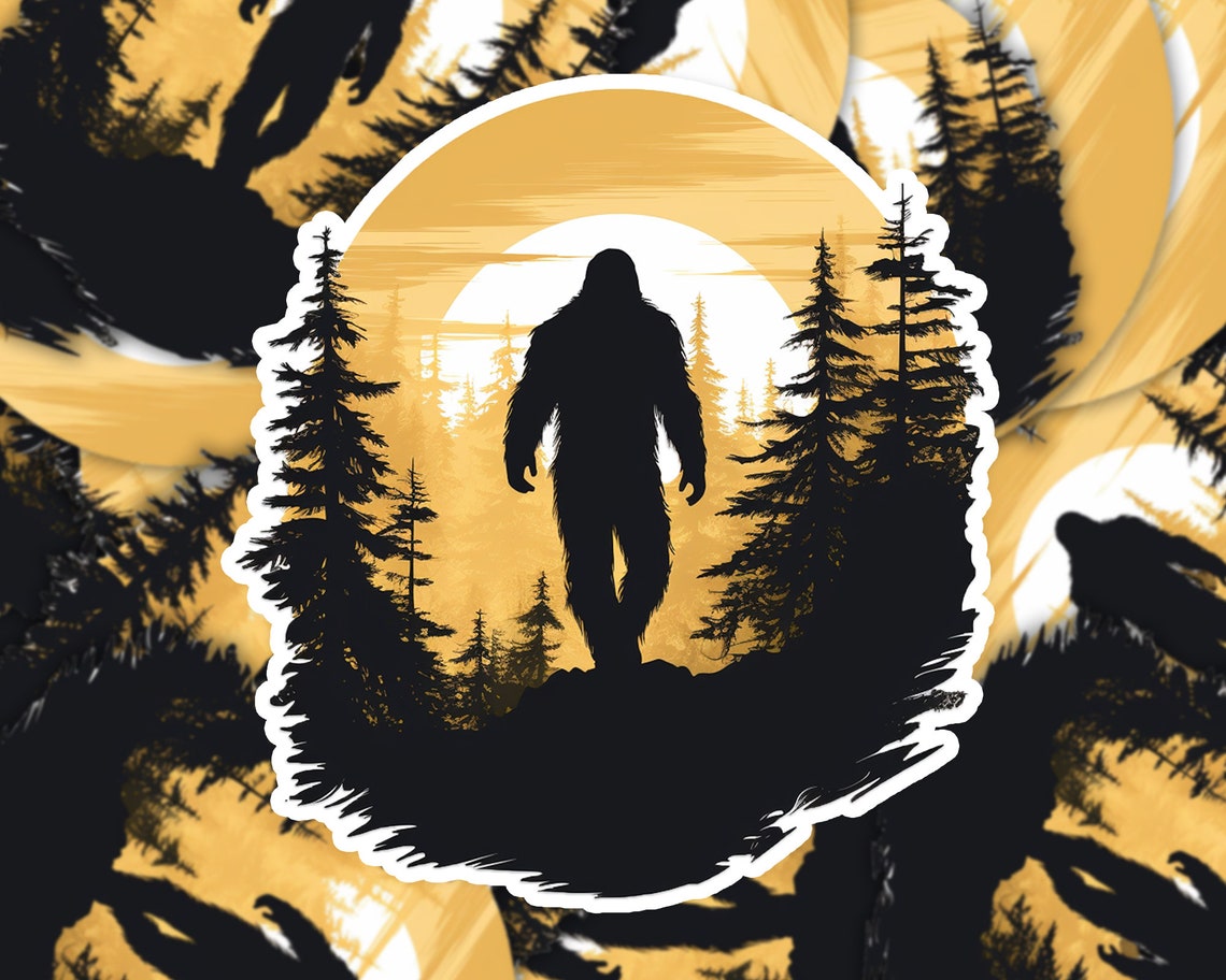 Bigfoot Clipart PNG Files for Instant Download, 12 Bigfoot Silhouette ...