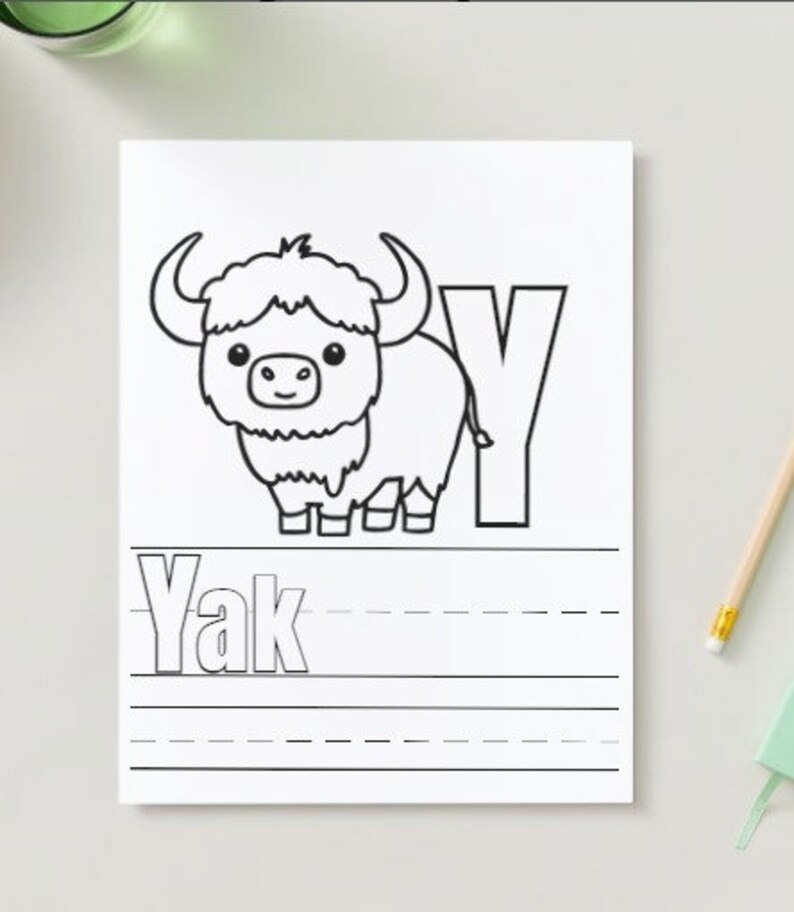 Animal Alphabet Coloring Pages | Alphabet Writing | Preschool Learning ...