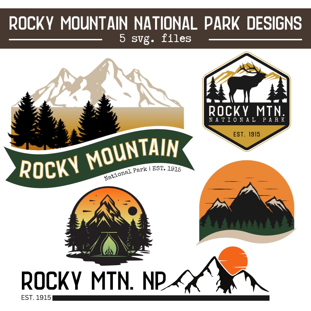 Rocky Mountain | Commercial Use | National Parks | Digital Designs ...