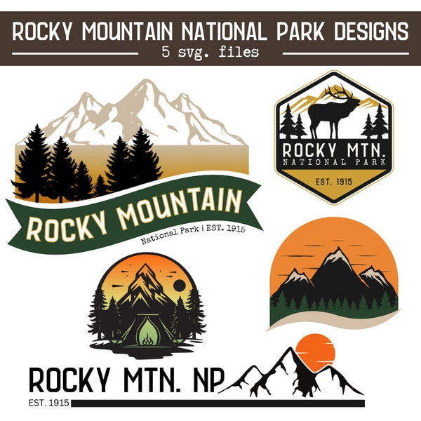 Rocky Mountain Svg - Etsy