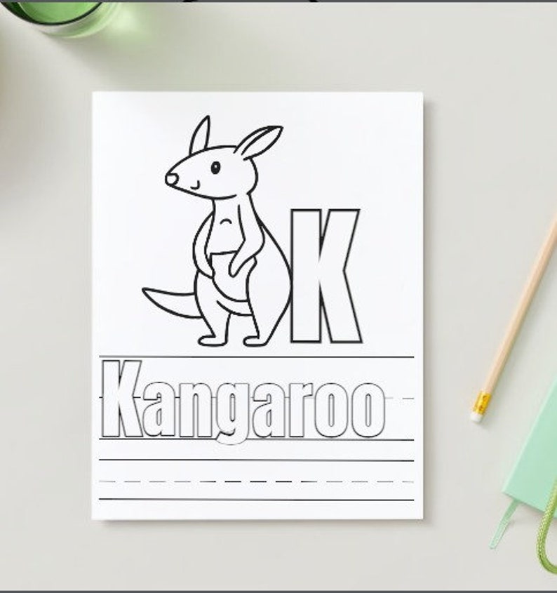 Animal Alphabet Coloring Pages | Alphabet Writing | Preschool Learning ...