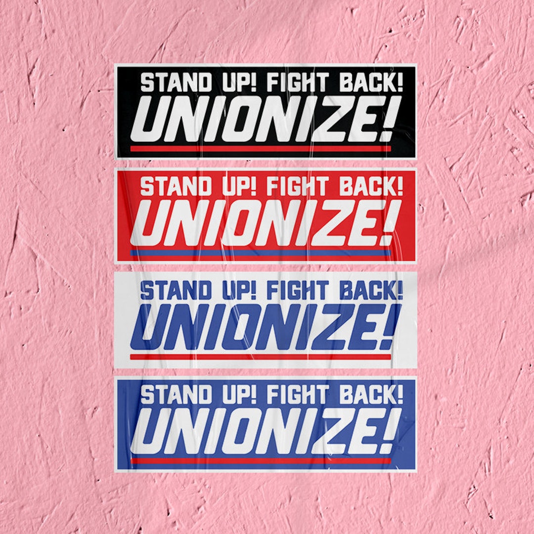 Union Sticker Fight Back Sticker Union Labor Movement Solidarity ...