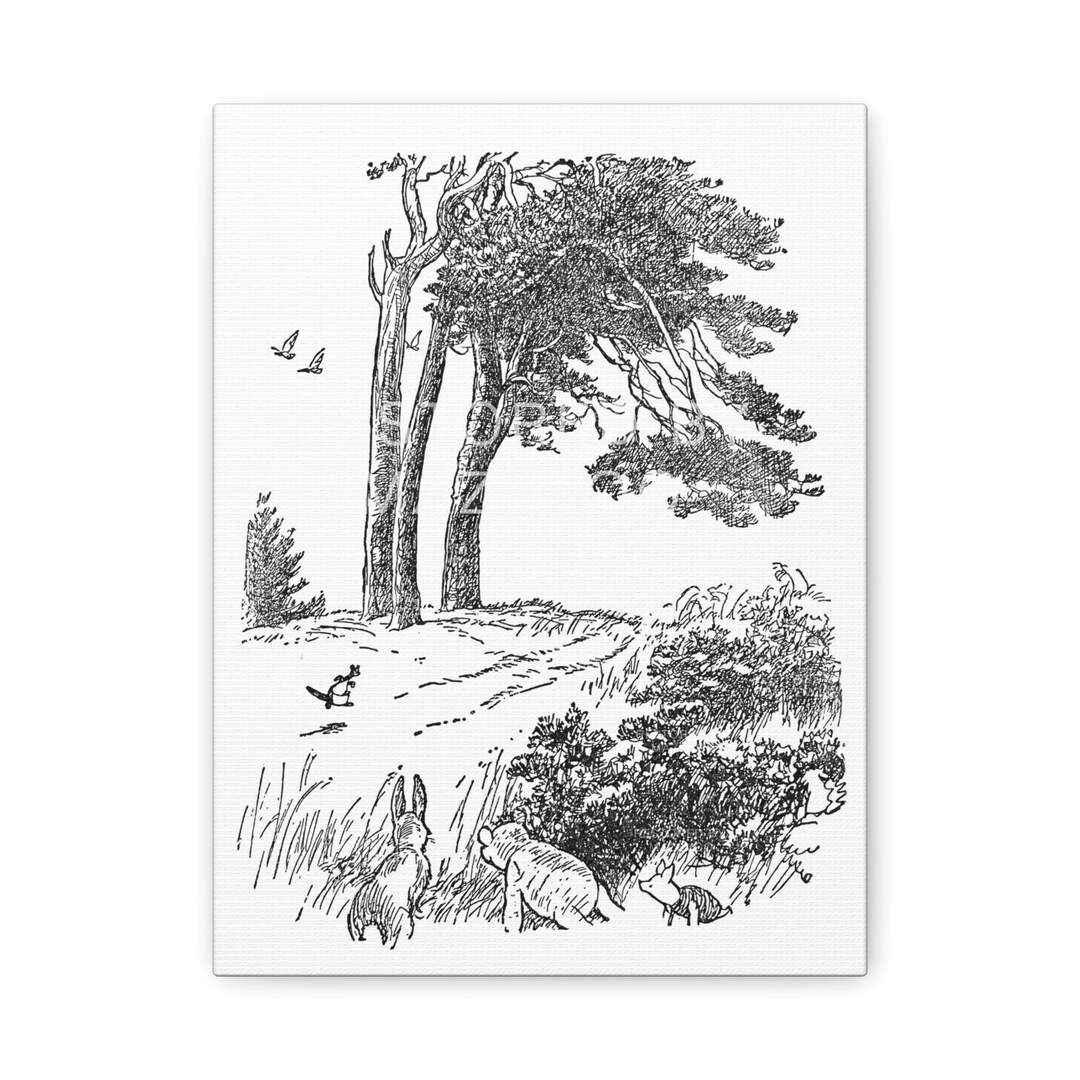 AA Milne Poster Canvas Print | Original Milnes Winnie the Pooh | Rare ...