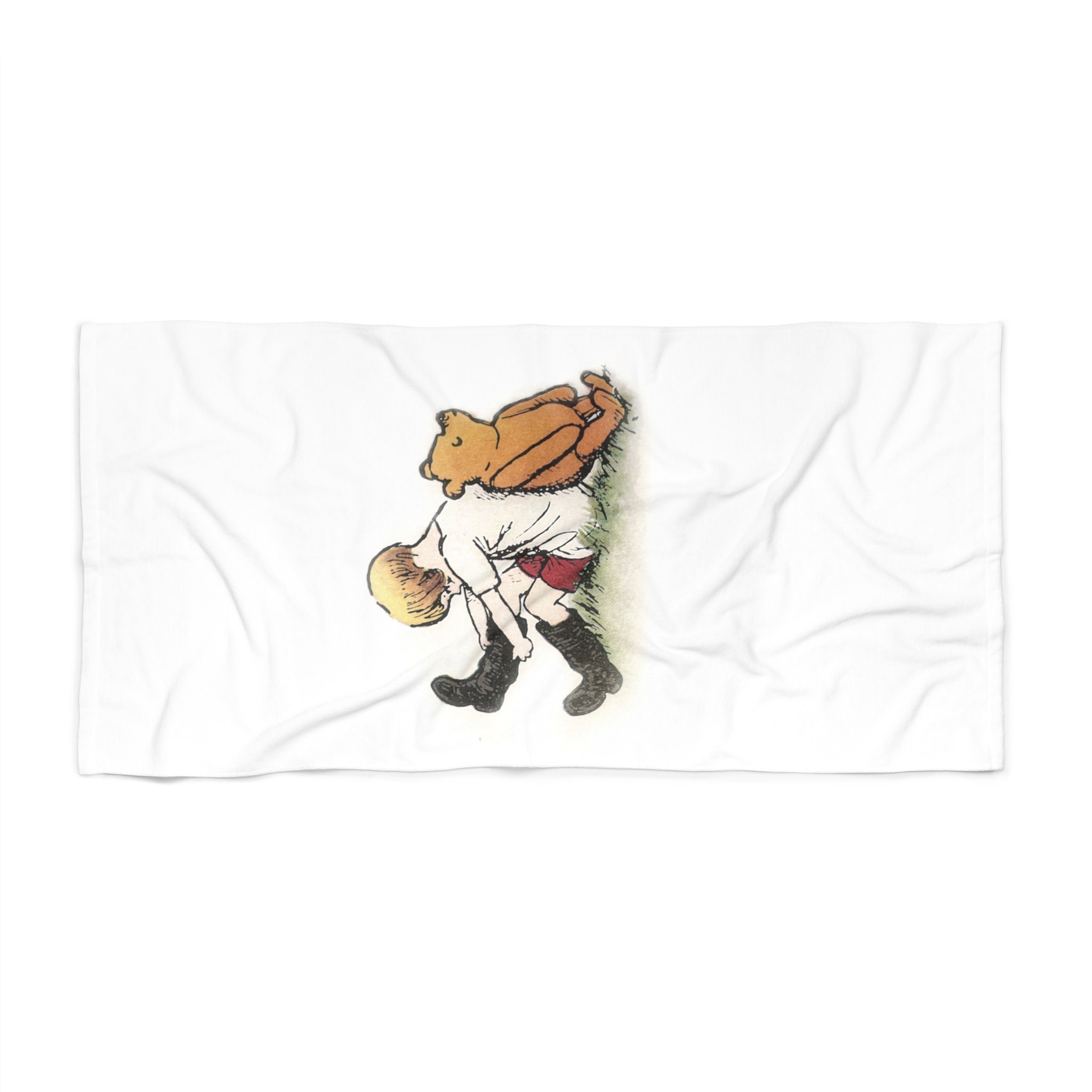 Winnie the Pooh & Christopher Robin Towel | Large 30x60"| Soft Cotton ...