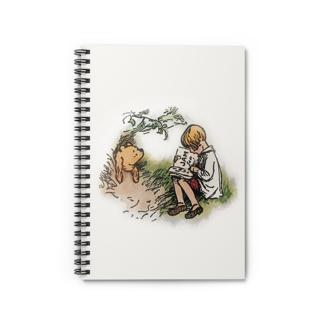 Classic Vintage Winnie the Pooh Notebook for School, Home, or Work ...