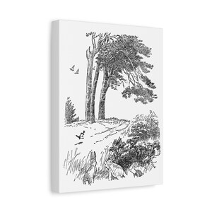 AA Milne Poster Canvas Print | Original Milnes Winnie the Pooh | Rare ...