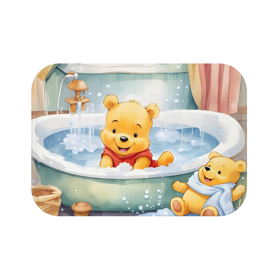 Winnie the Pooh Bath Mat | Home Decor Gift for Kids Women | Teddy Bear ...