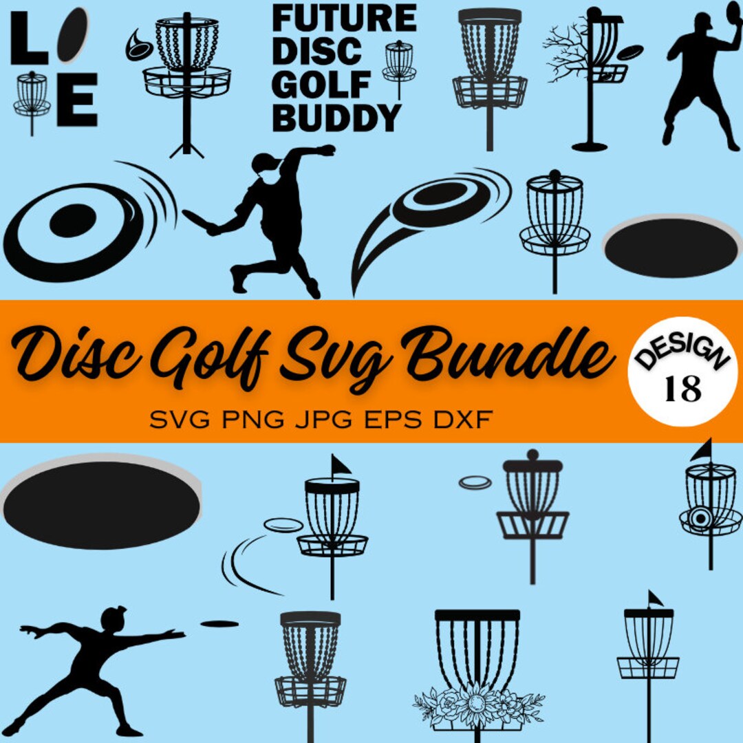 Disc Golf Svg Golf Png Disc Golf Dxf Disc Golf Bundle Svg Disc Golf