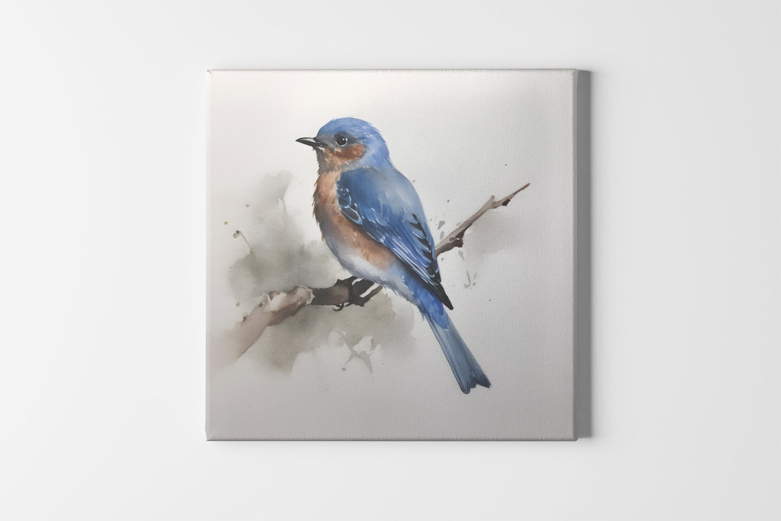 Blue Birds Digital 3 File Types Water Color Art for Nursery Bluebird ...