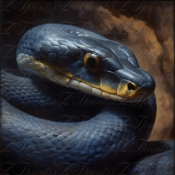 Black Mamba Snake Png - Etsy