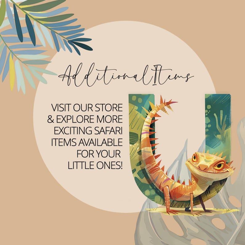 Personalised Safari Animal Alphabet Print Custom Jungle Poster Jungle ...