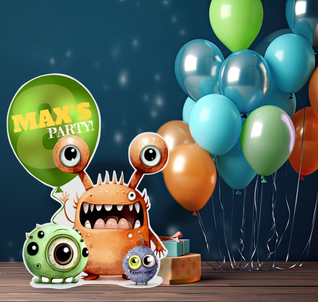 Monster Bash Cutout Little Monster Birthday Big Party Decor Little ...