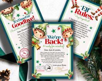 Editable Elf Hello Letter, Greetings From Elf, Elf Arrival, Elf Return ...