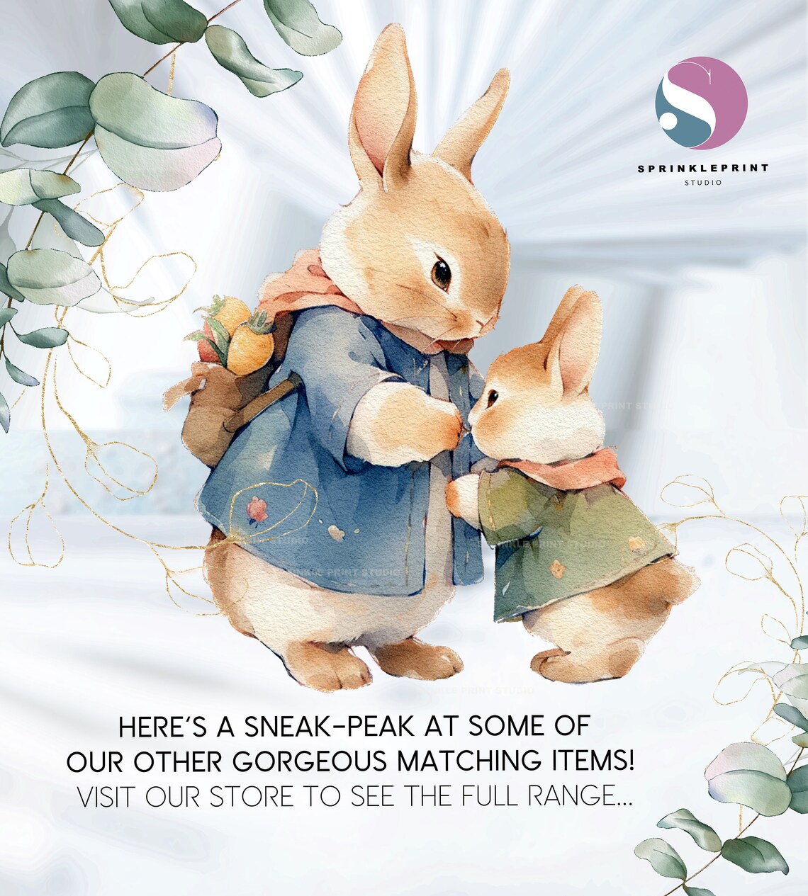 Editable Rustic Peter Rabbit Invitation Boy Blue Peter Rabbit 1st ...