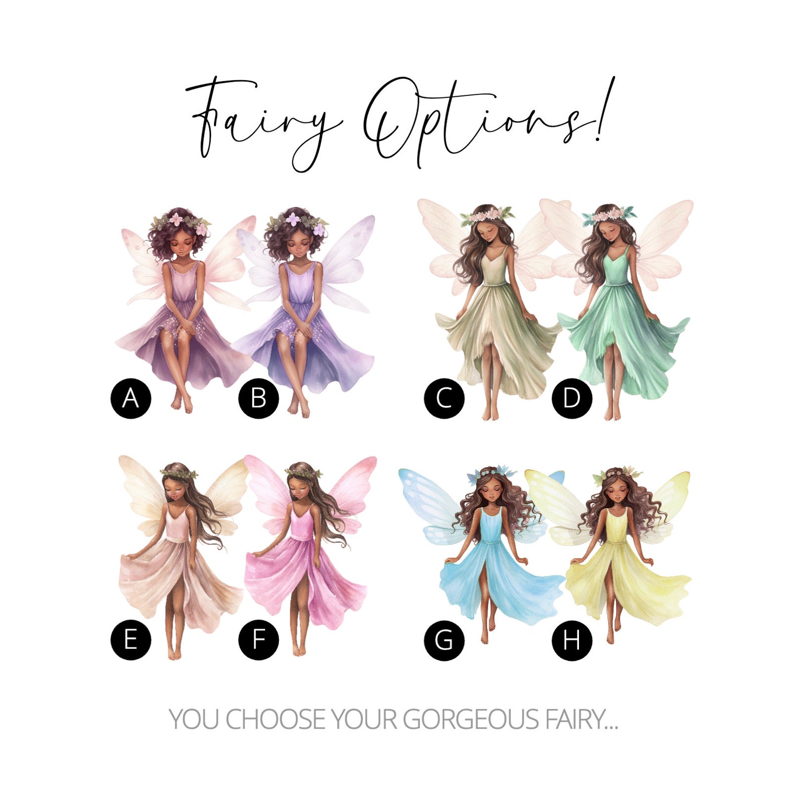 Custom Fairy Name Print, Girl's Nursery Decor (digital File) - Etsy