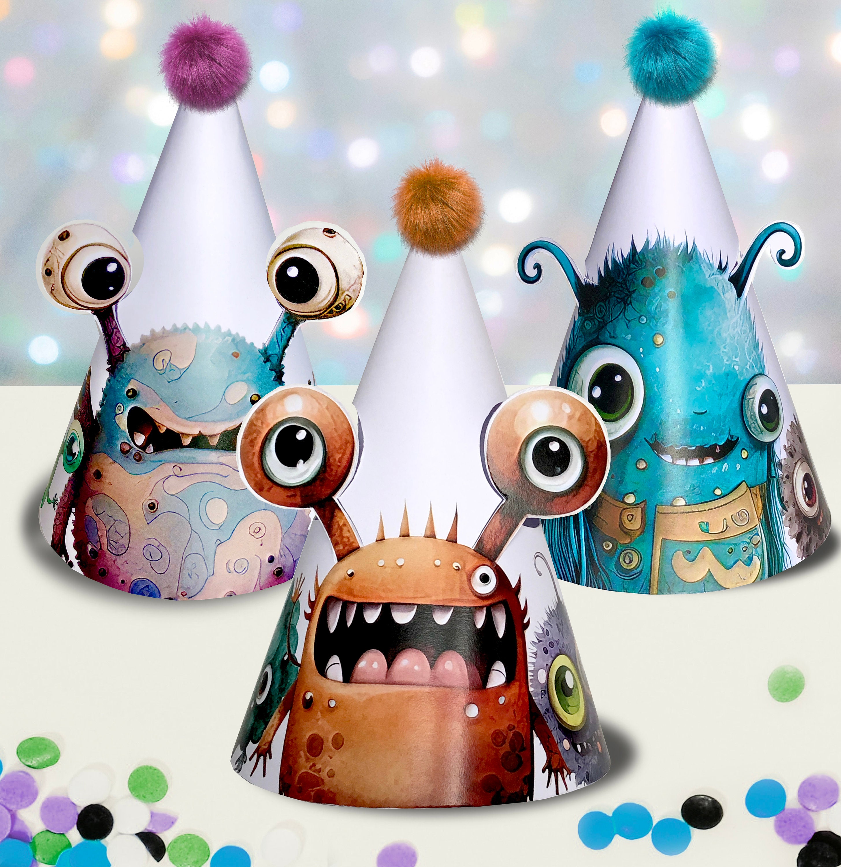 Editable Monster Bash Birthday Package Our Little Monster Bundle ...