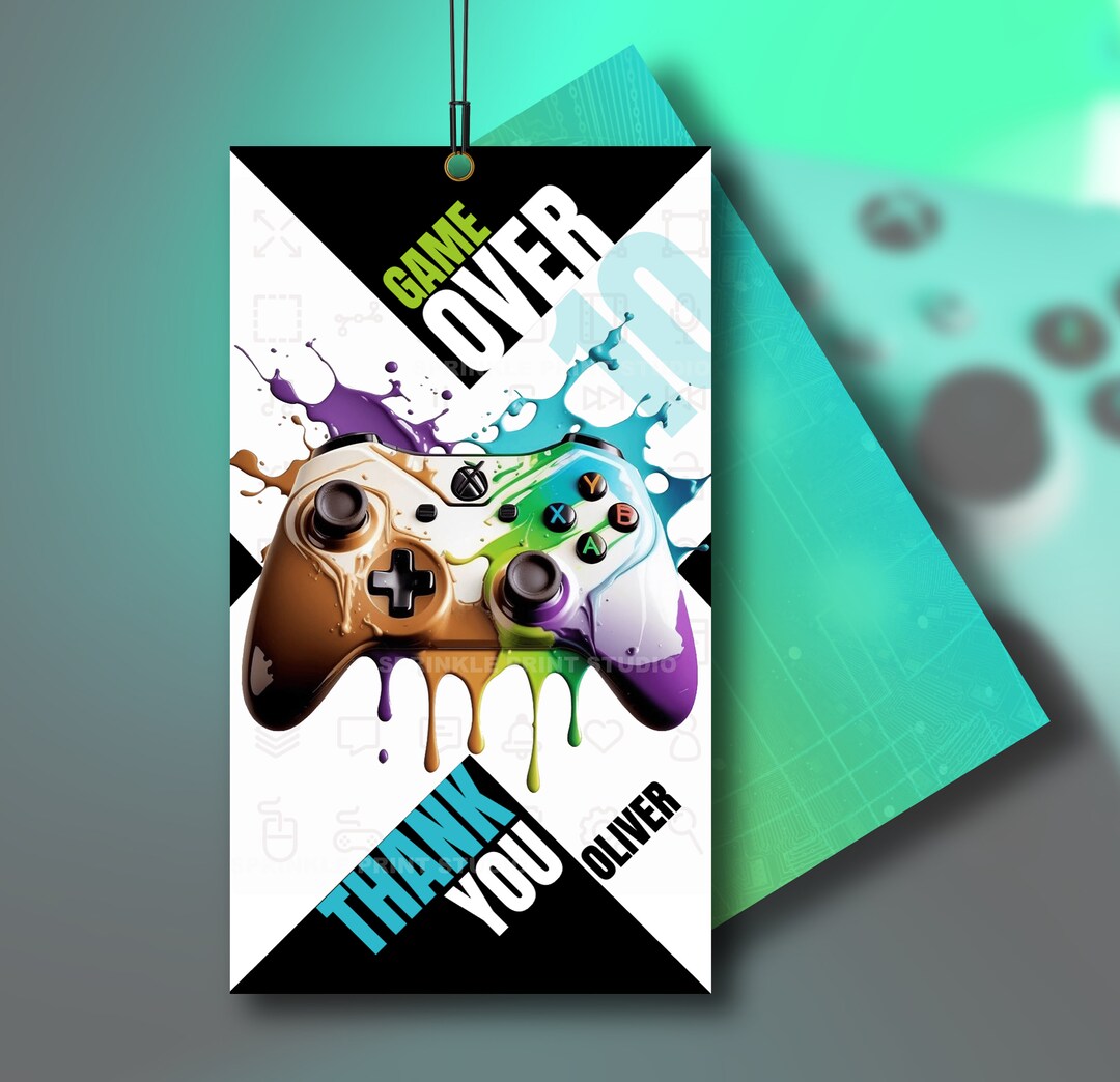 Editable Video Game Birthday Gift Tag (digital Download) - Etsy