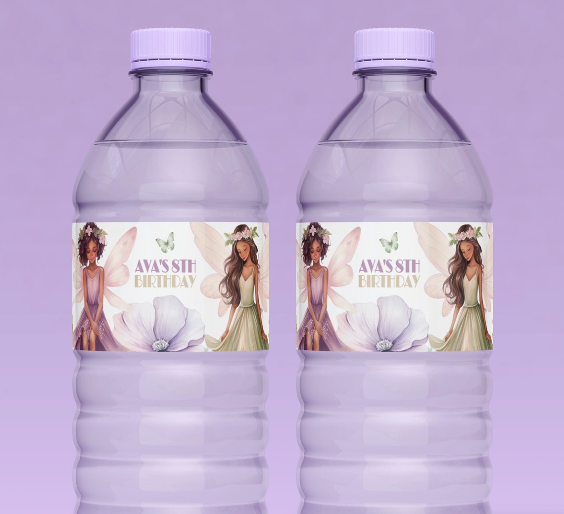 EDITABLE Fairy Water Labels, Enchanted Fairy Garden, Magical Fairy ...