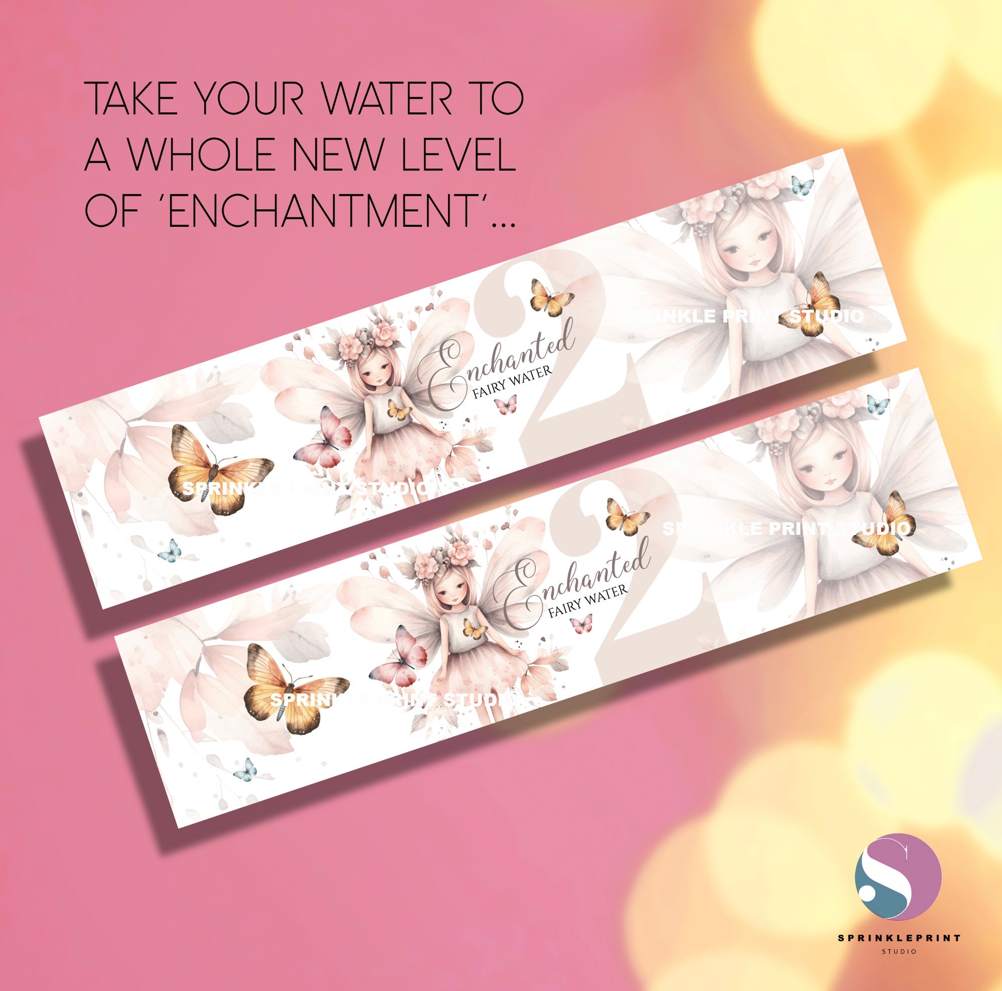 EDITABLE Fairy Water Labels, Enchanted Fairy Garden, Magical Fairy ...