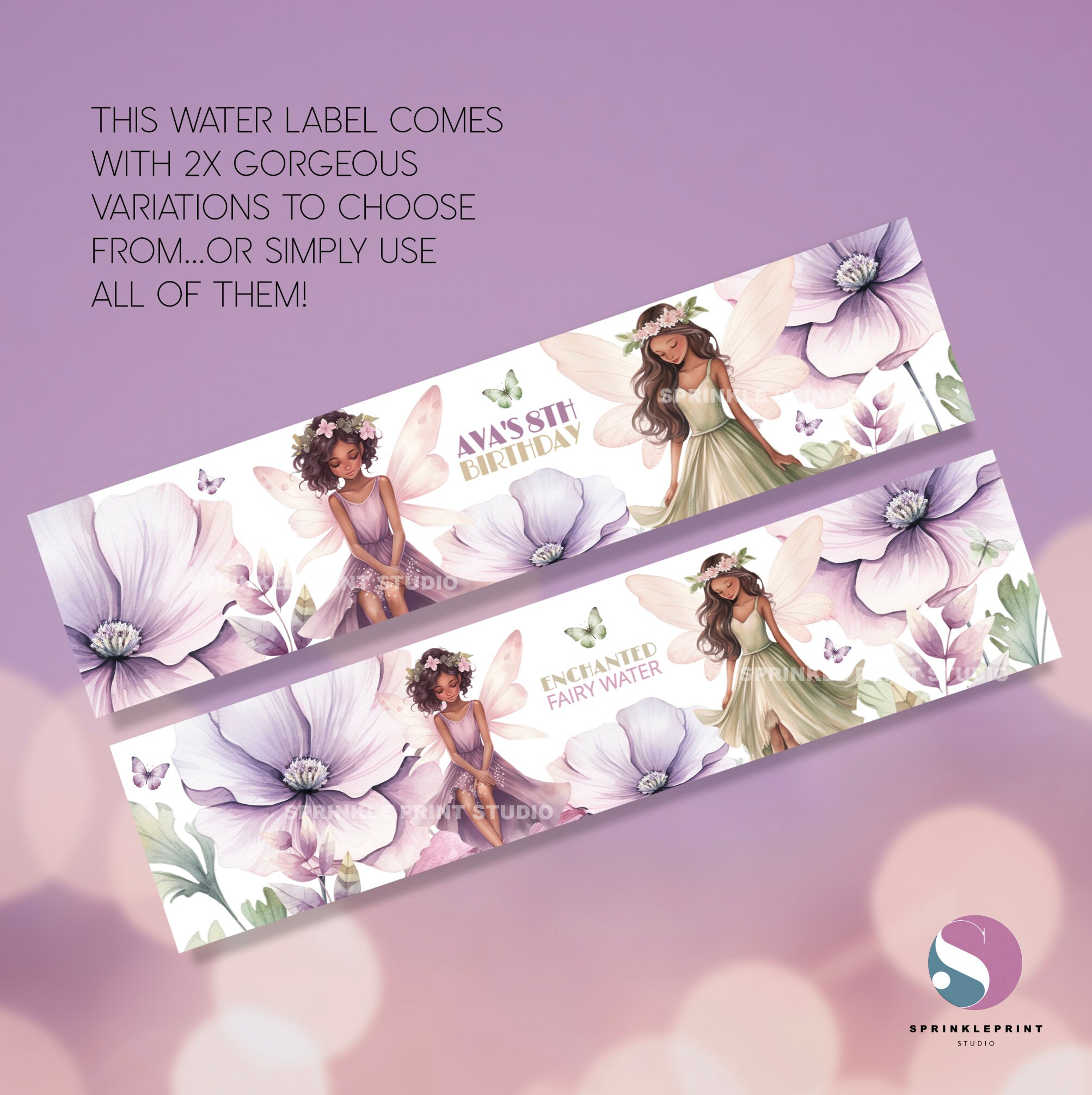 EDITABLE Fairy Water Labels, Enchanted Fairy Garden, Magical Fairy ...