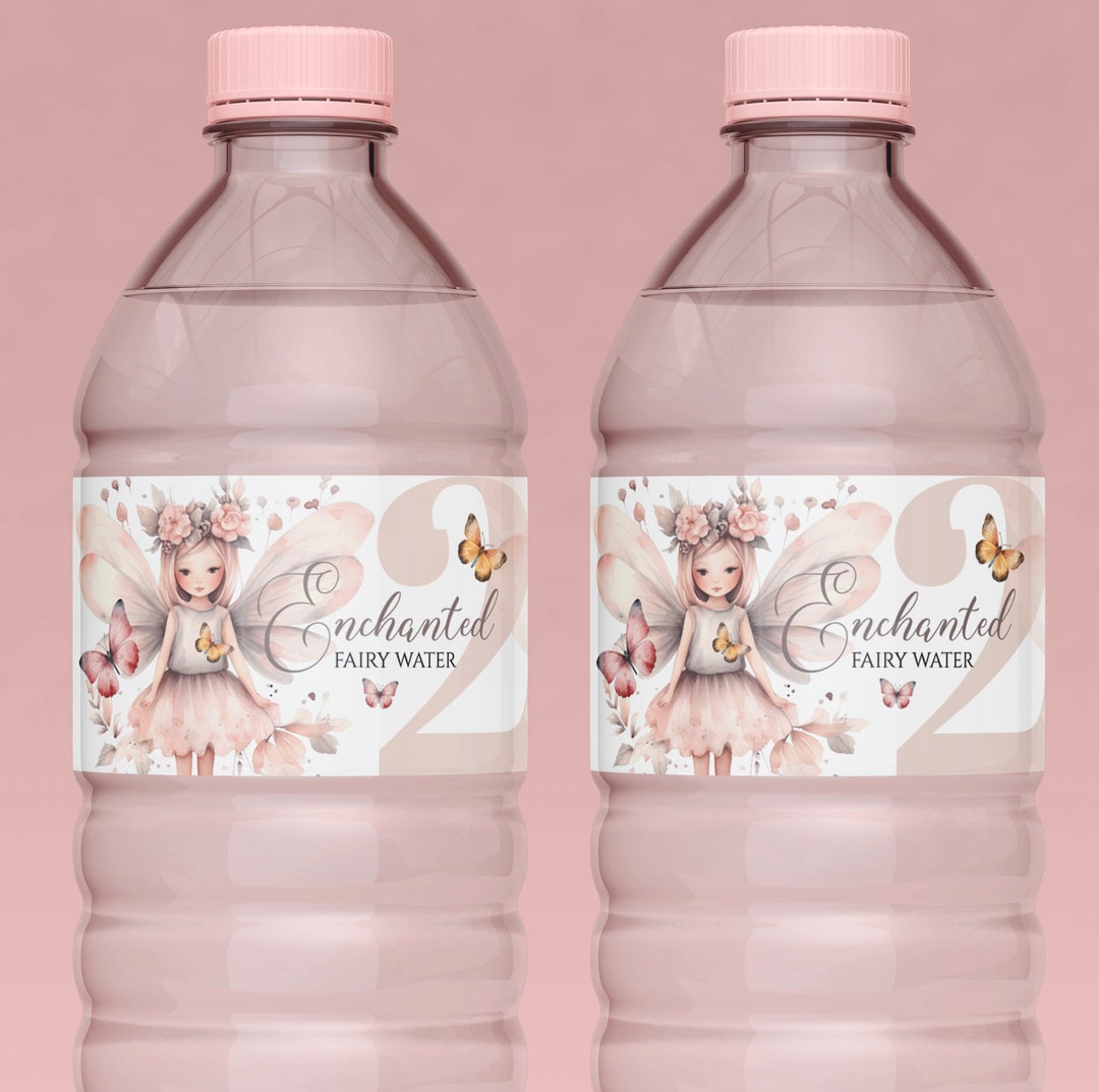 EDITABLE Fairy Water Labels, Enchanted Fairy Garden, Magical Fairy ...