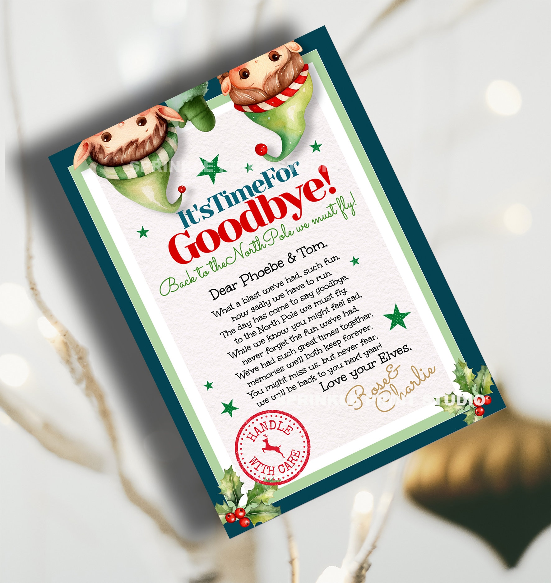 Elf Hello Letter, Greetings From Elf, Elf I'm Back, Elf Arrival, Elf ...