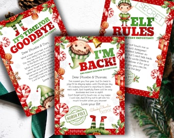 Editable Elf Hello Letter, Greetings From Elf, Elf Arrival, Elf Return ...