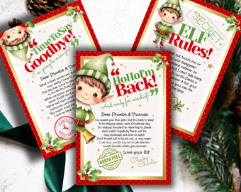 Editable Elf Hello Letter, Greetings From Elf, Elf Arrival, Elf Return ...