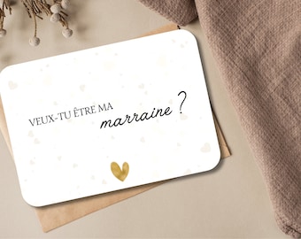Carte demande marraine, Veux-tu être ma marraine, parrain marraine ...