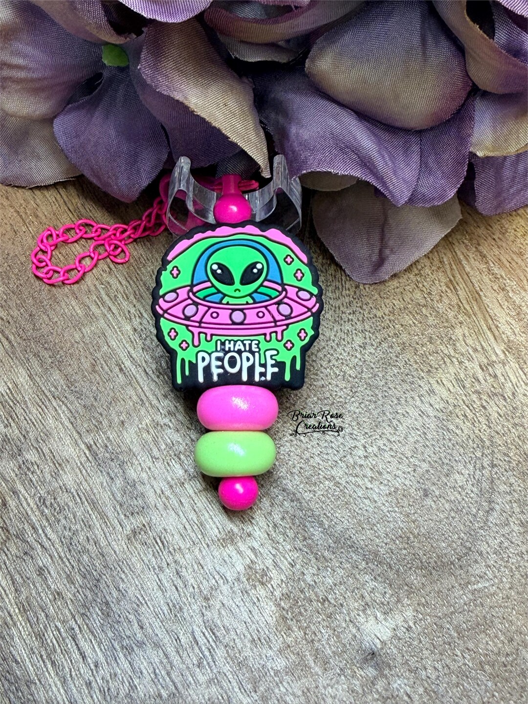 I Hate People {small} Charm | Cup | E-reader | Bag | Zipper Pull ...