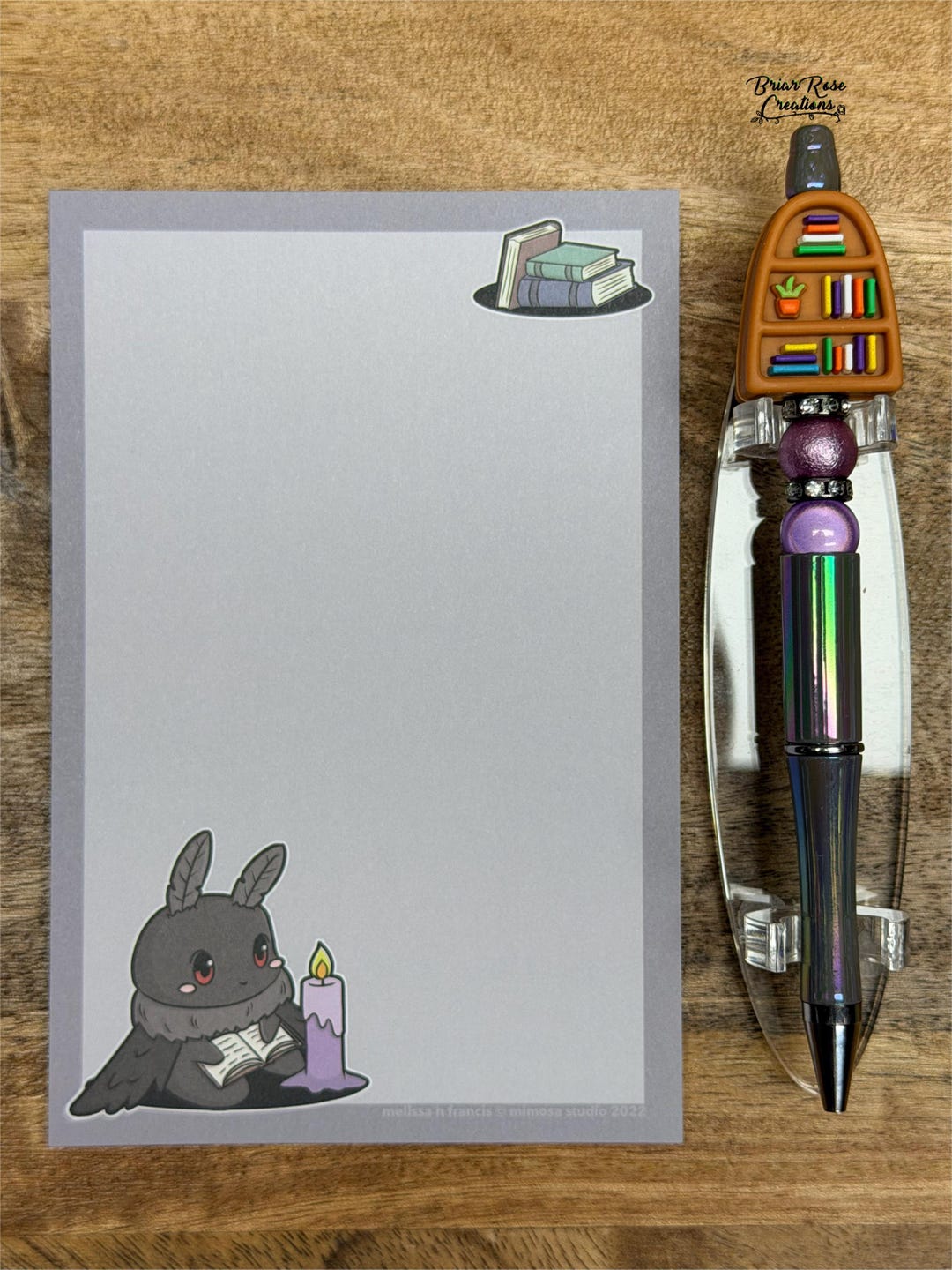 Mothman and Books Stationery Set | Mimosa Studios X Briar Rose ...