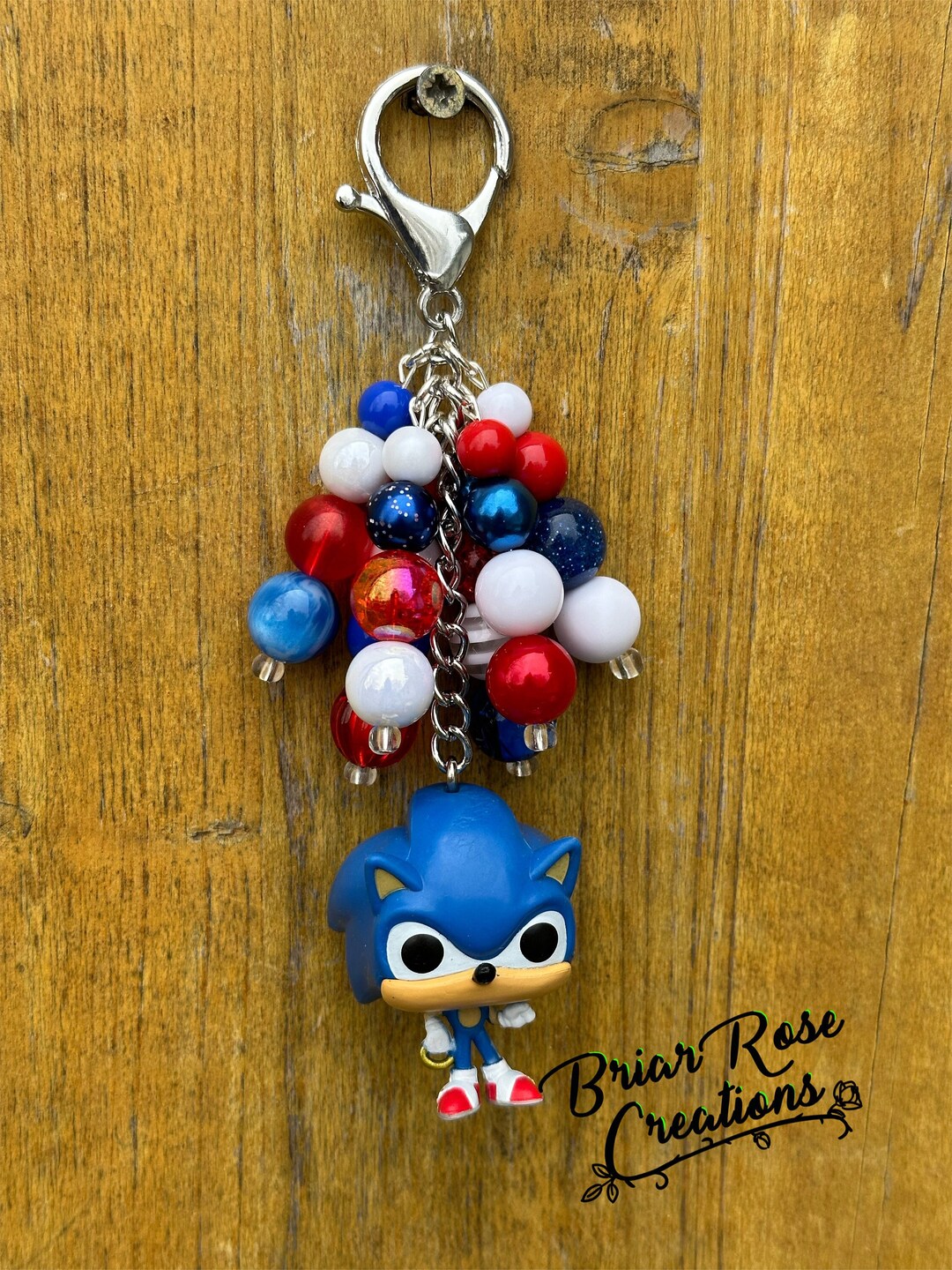 Sonic the Hedgehog Purse Charm - Etsy