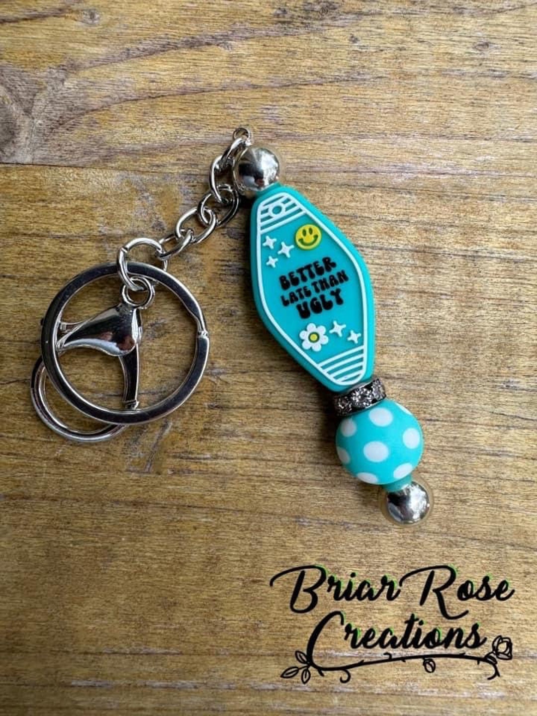 Better Late Than Ugly Keychain - Etsy