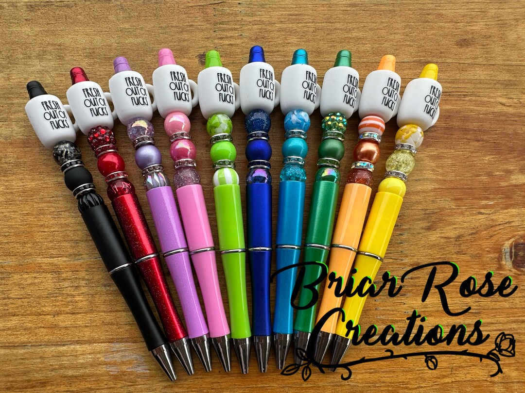 Fresh Out of F*cks Beaded Pen - Etsy