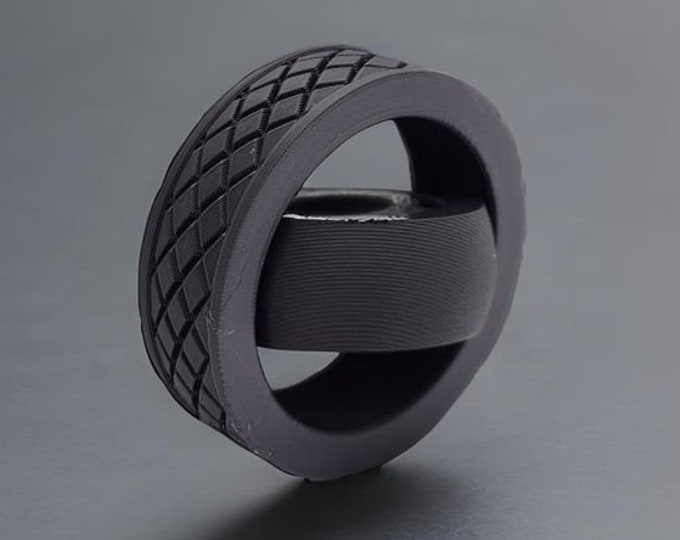 Knurled Gyro Fidget Spinner 3D Printed Textured and Smooth Spinning ...