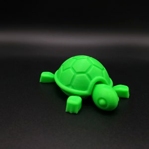 Cute Turtle Articulating 3D Printed Fidget Toy, Handcrafted Interactive ...