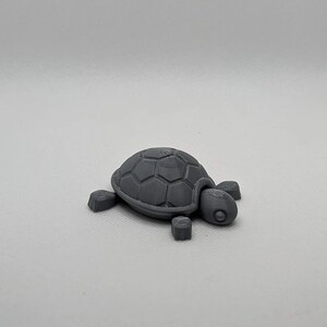 Cute Turtle Articulating 3D Printed Fidget Toy, Handcrafted Interactive ...