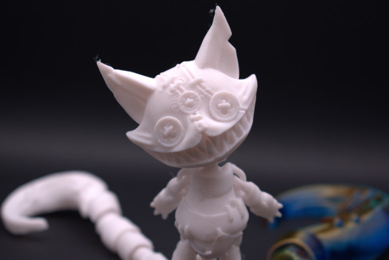 Stuffed Cat 3D Printed Articulated With Movable Joints Creepy - Etsy