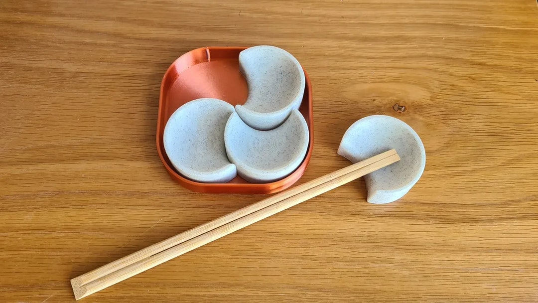 Chopstick Holder Set With Carry Case Elegant and Stylish Dining ...