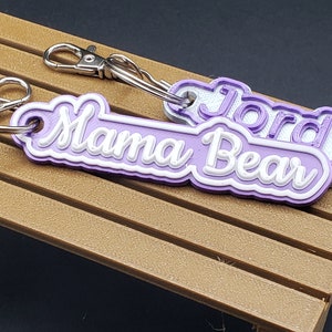 Custom Slim Name Keychain, Simple Personalized Lightweight Bag Tag ...