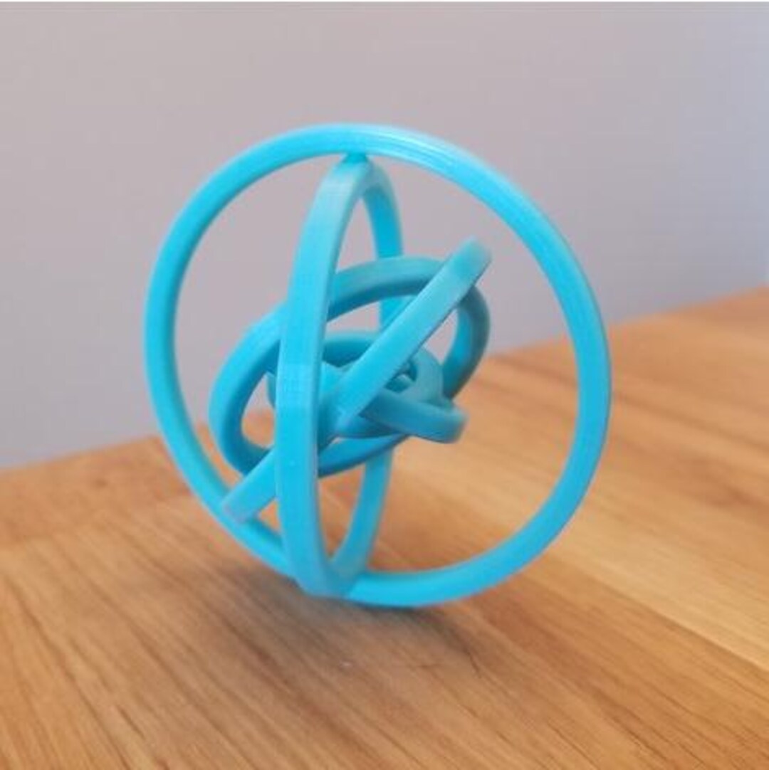 3D Printed Gyroscope Fidget Toy, Stress Relief Spinning Rings for Idle ...
