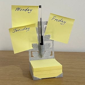 Sticky Note Holder - Cute Post It Note Holder for Desk Organization and ...