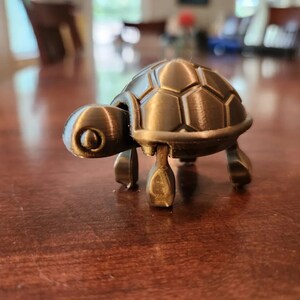 Cute Turtle Articulating 3D Printed Fidget Toy, Handcrafted Interactive ...