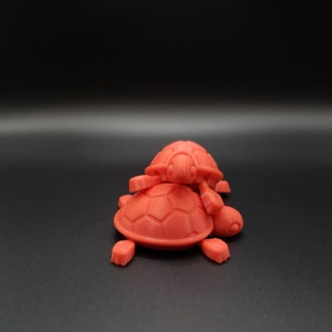 Cute Turtle Articulating 3D Printed Fidget Toy, Handcrafted Interactive ...