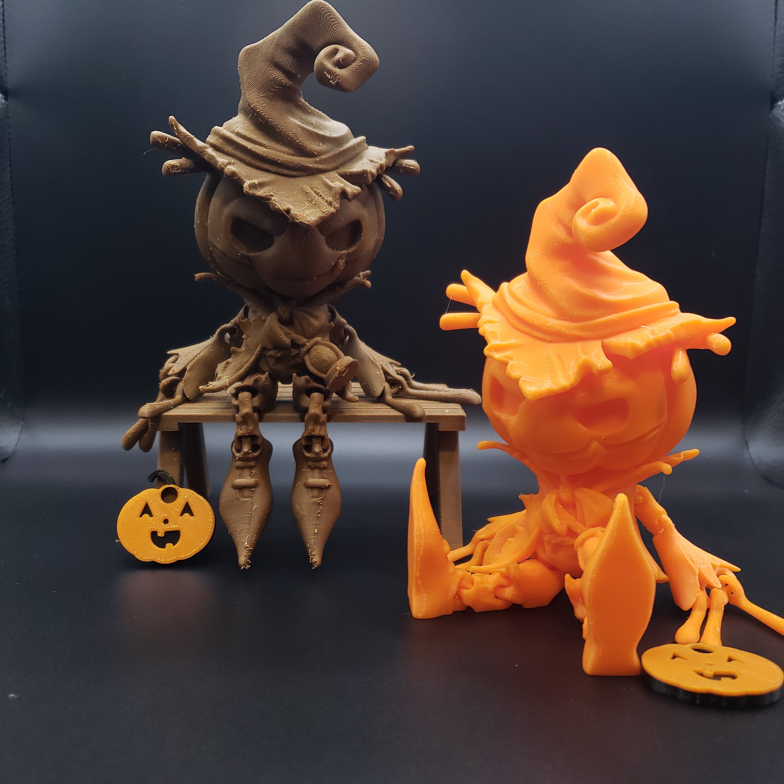 Jack-o-lantern Articulated 3D Printed Halloween Character - Etsy