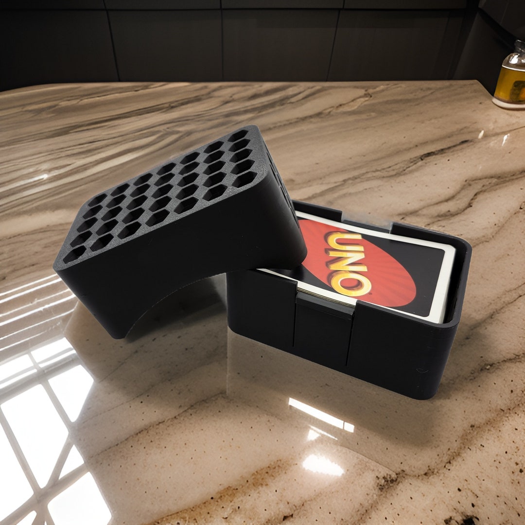 3D Printed Playing Card Holder: Travel Game Organizer - Etsy