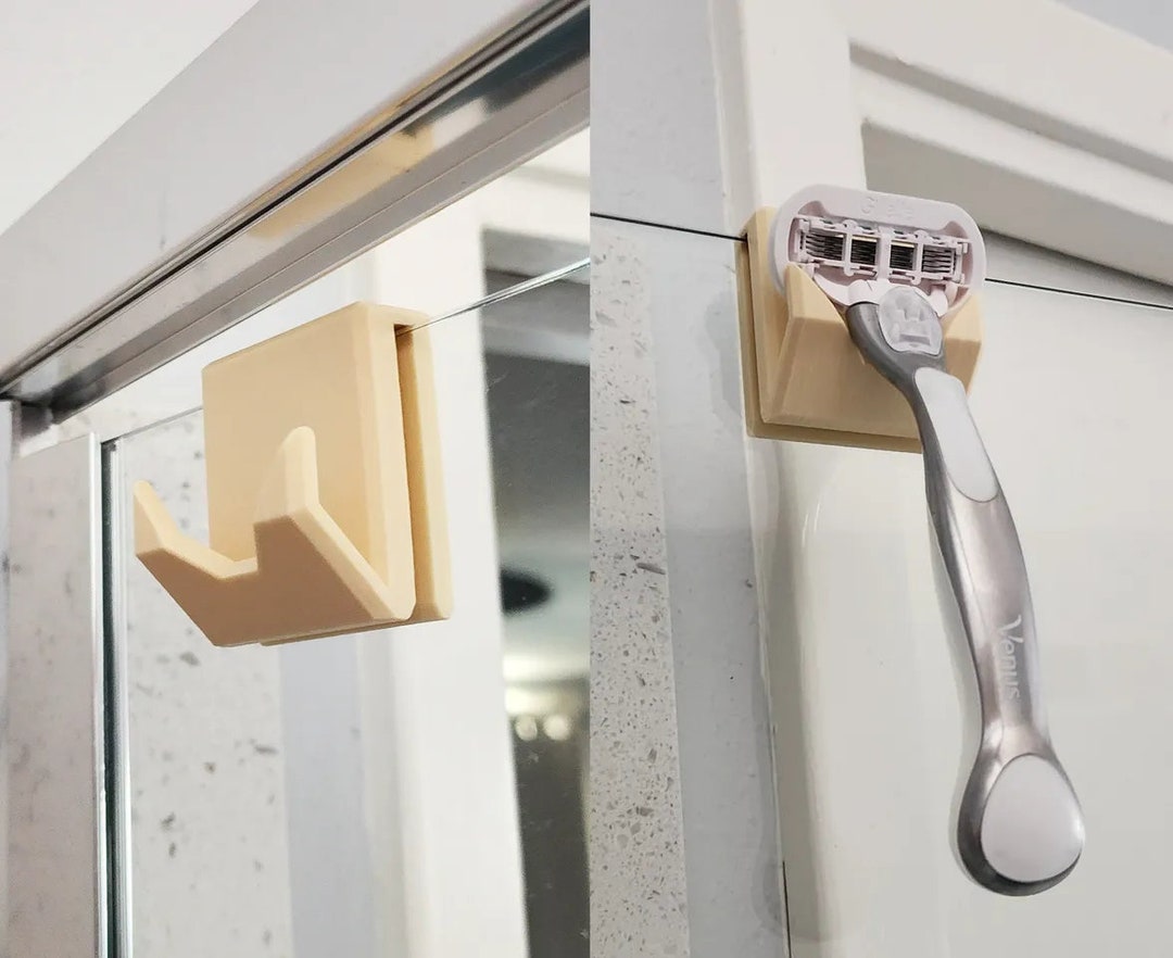 Glass Shower Door Shaving Razor Holder - 3 Sizes for Easy and Quick ...