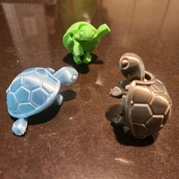 3d Printed Fidget Turtle - Etsy