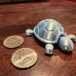 Cute Turtle Articulating 3D Printed Fidget Toy, Handcrafted Interactive ...